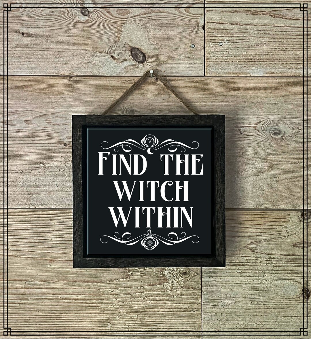 Find the Witch Within Witch Decor, Gothic Artwork, Halloween Decor ...