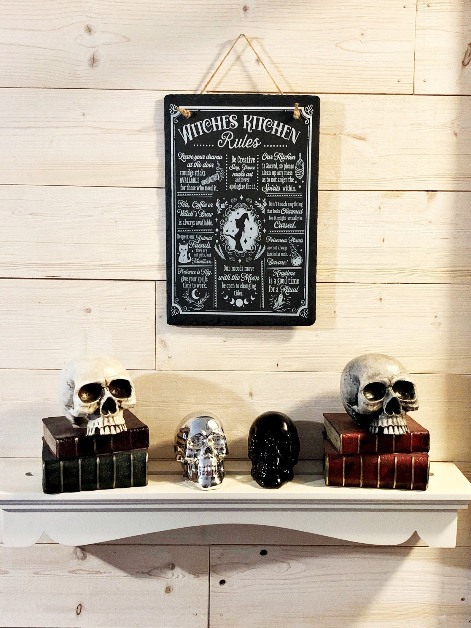 Witches Kitchen Sign, Slate Sign, Witch Decor, Wiccan Decor, Witch Sign ...