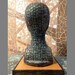 Copper Bust/ Head With Real Copper Mosaic Design/head Tabletop - Etsy