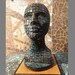 Copper Bust/ Head With Real Copper Mosaic Design/head Tabletop - Etsy