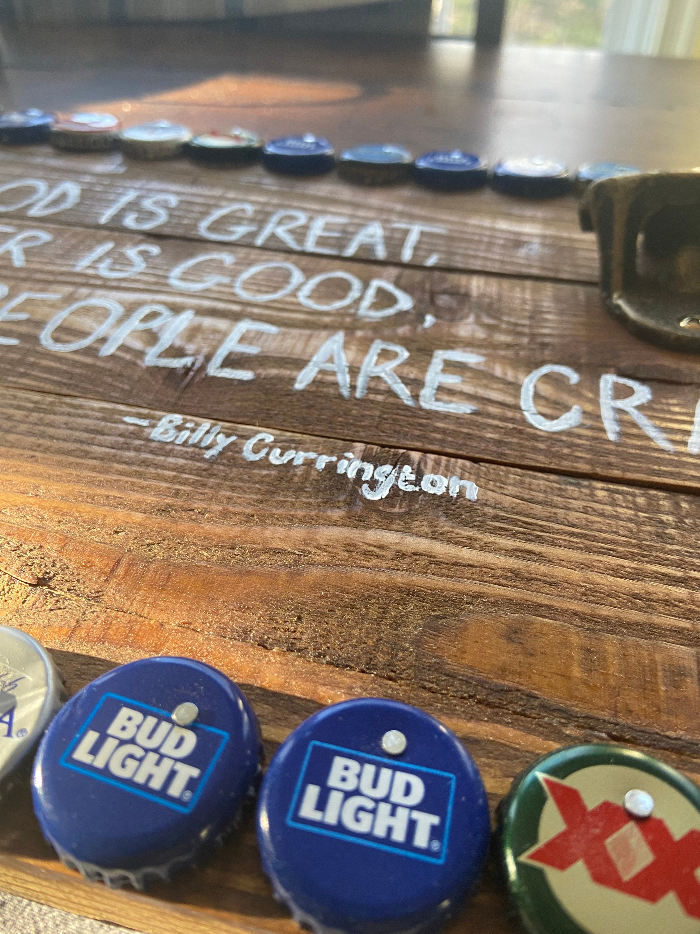 Wooden Bottle Cap Bar Sign - Etsy