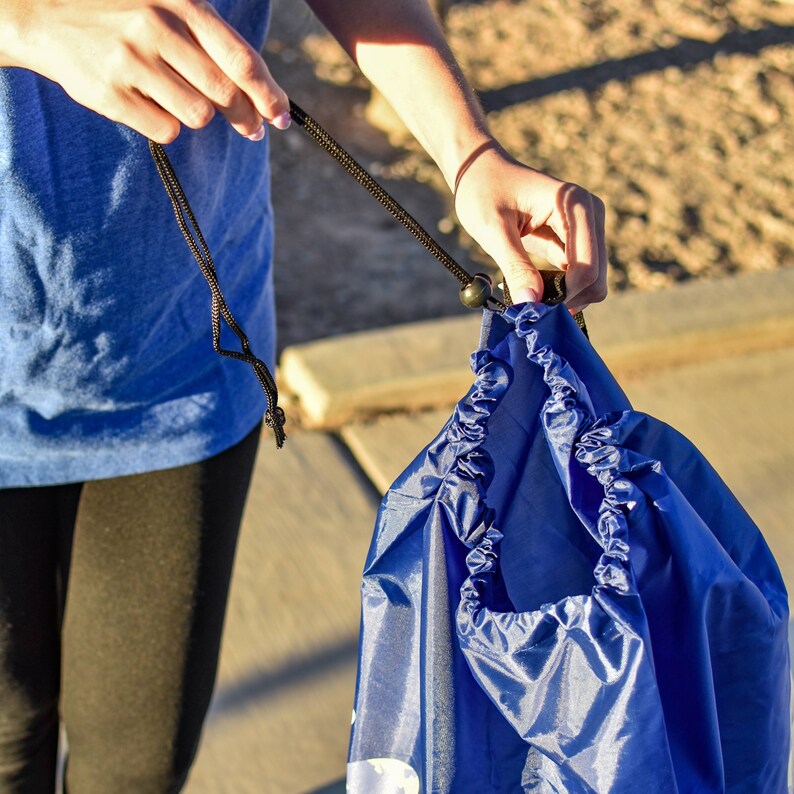Plogging Bag With Shoulder Strap and Drawstring to Pick up Litter ...