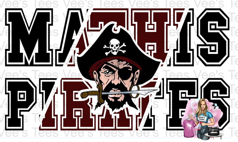 Mathis Pirates Logo - Etsy