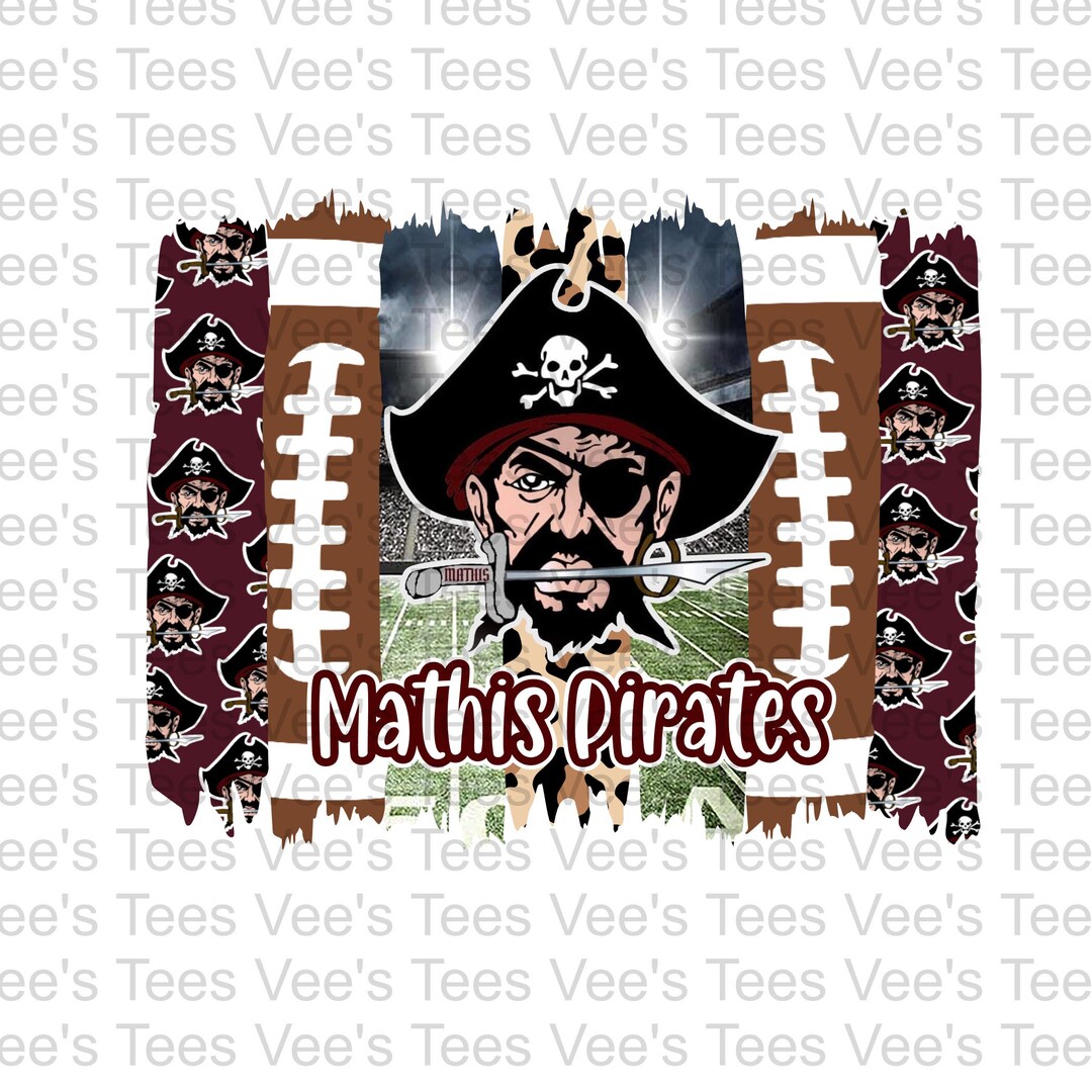 Mathis Pirates Football Brushstrokes PNG - Etsy