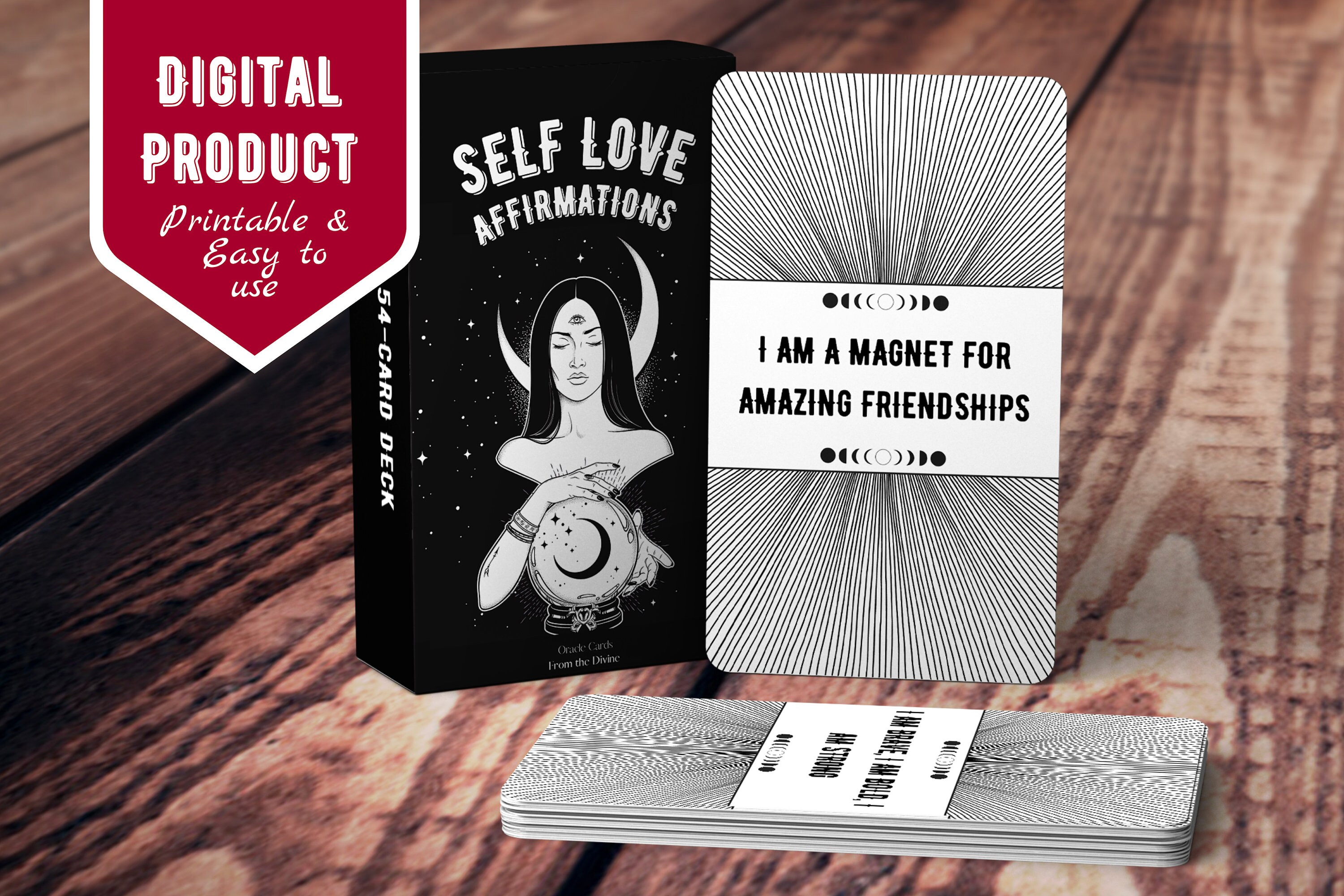 Self Love Affirmation Cards Printable Affirmation Deck to - Etsy