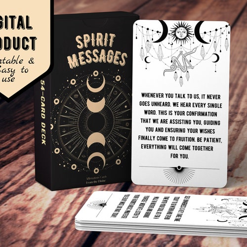 Messages From the Universe Oracle Cards Printable Deck With - Etsy