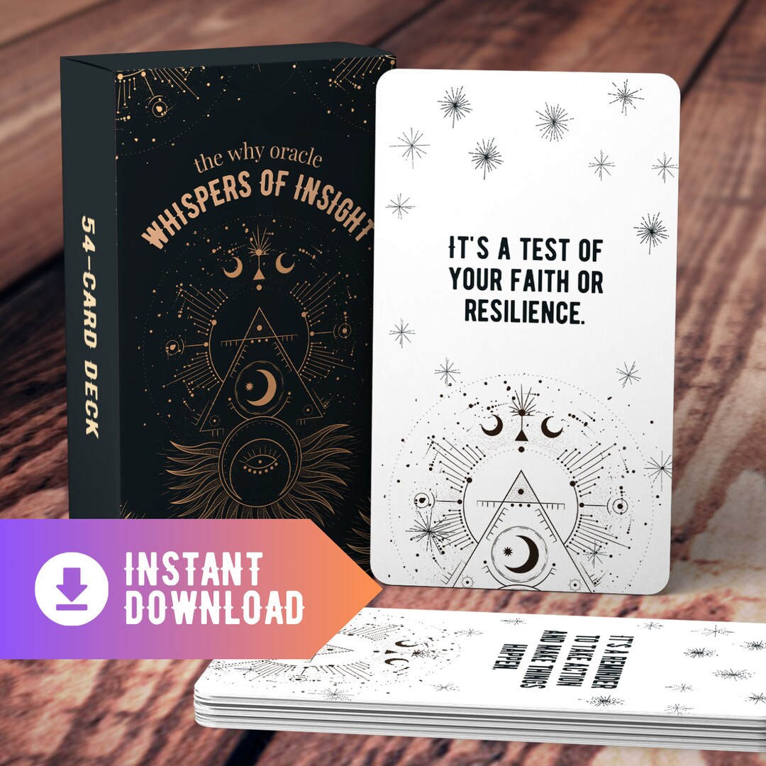 Whispers of Insight Oracle Deck: 54 Inspirational Answers (instant ...