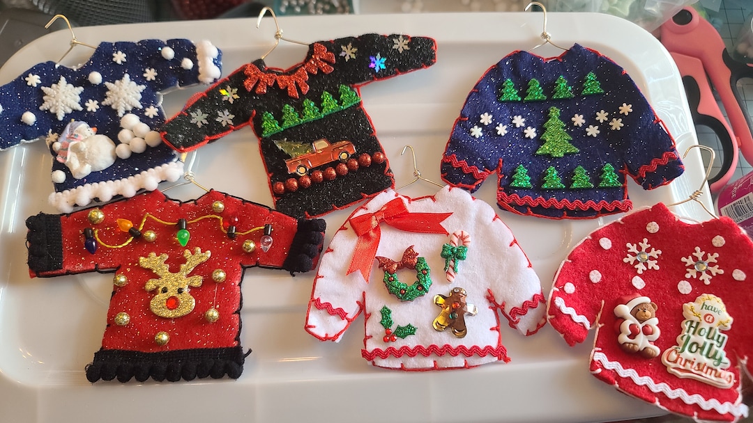 Ugly Christmas Sweater Ornaments - Etsy