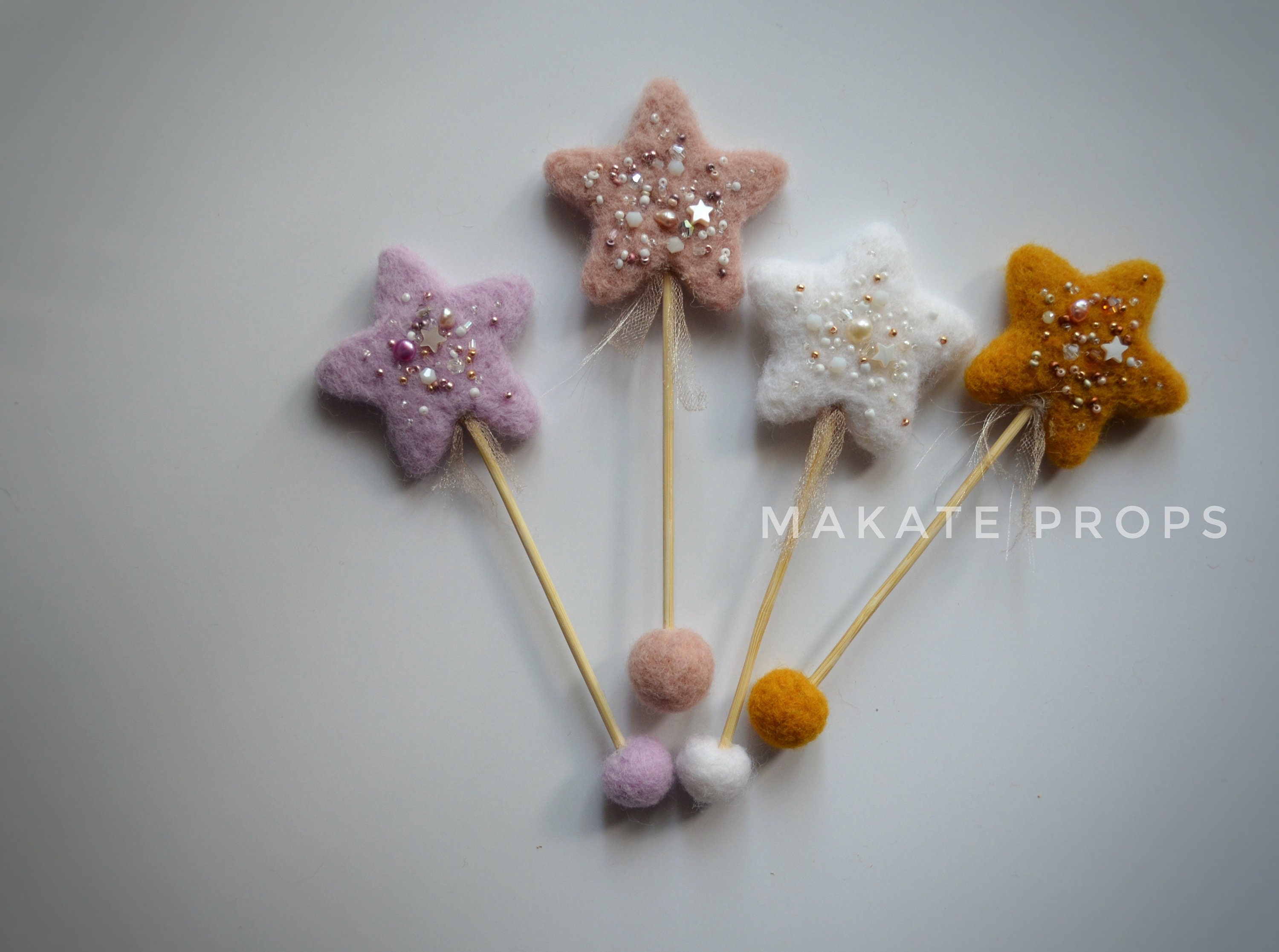 Newborn Magic Wand Newborn Felt Toy Props Felted Magic Wand for First ...
