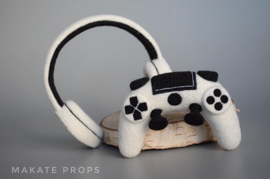 Newborn Headphones and Gamepad Set Newborn Felted Props Props ...
