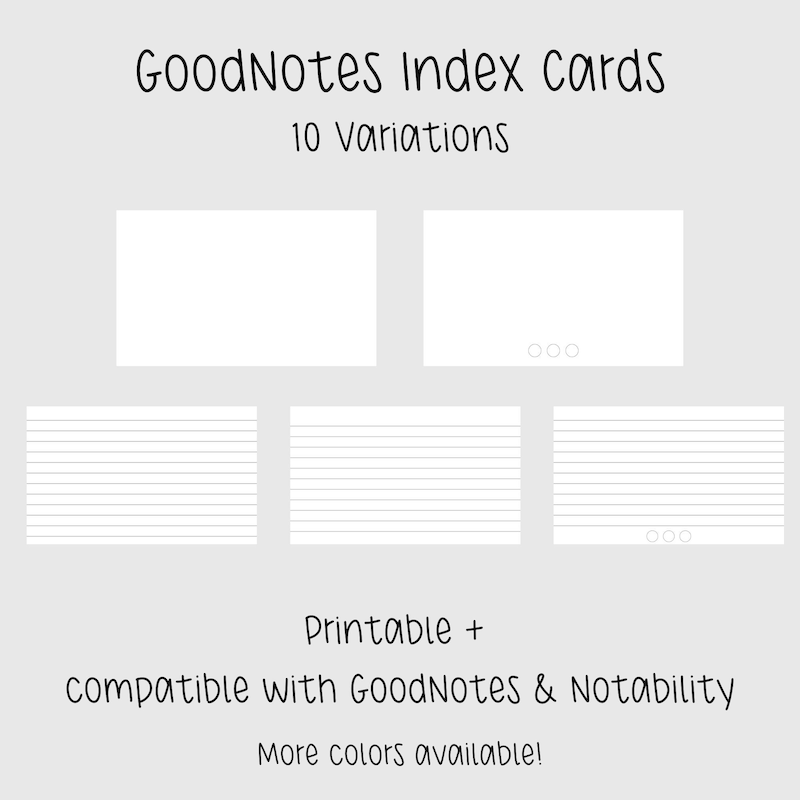 Aesthetic Index Cards - Etsy