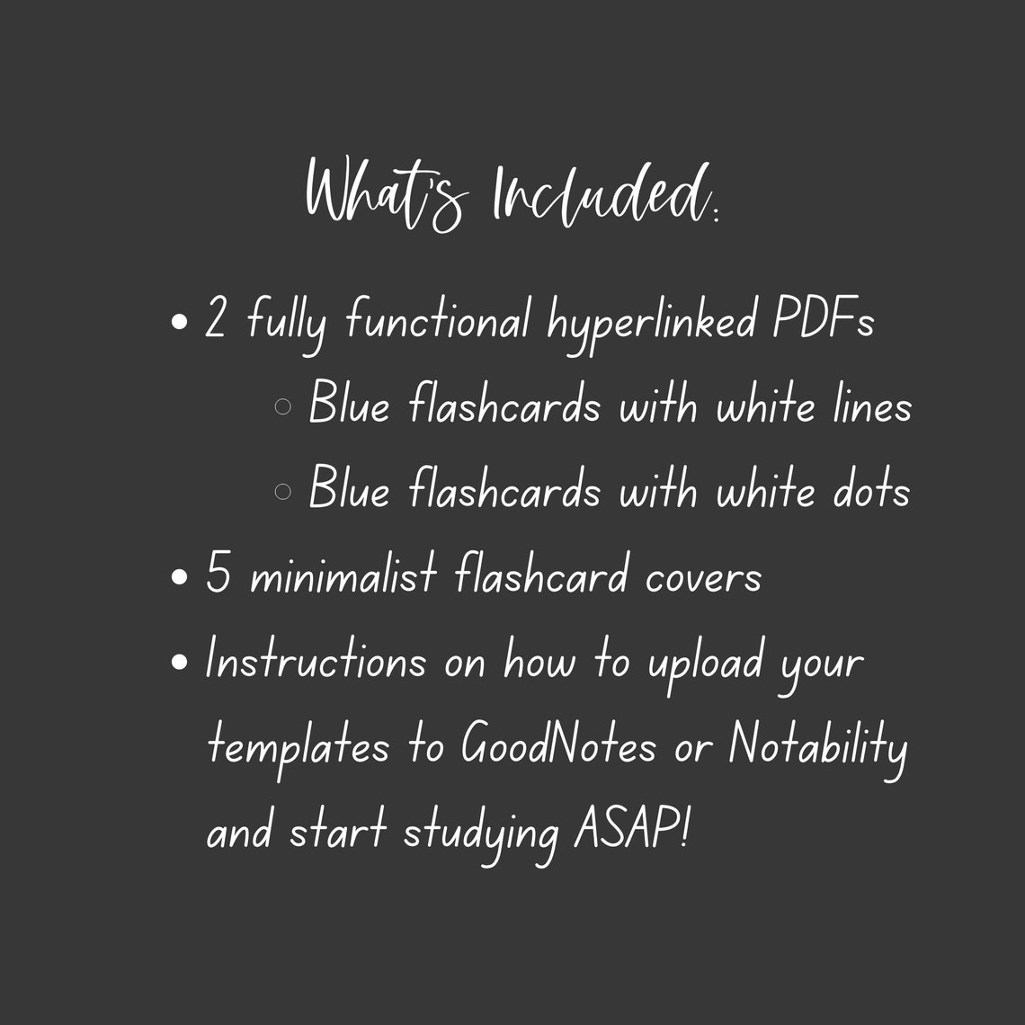 Digital Flashcard Template for Goodnotes Notability Fully | Etsy