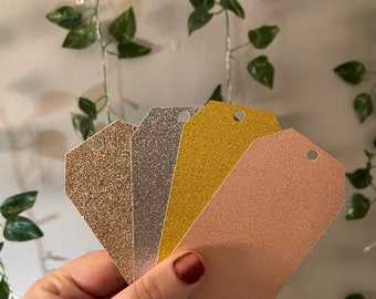 Glitter Gift Tags | Etsy