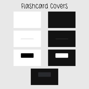 Digital Flashcards for Goodnotes Notability Fully Hyperlinked Black ...