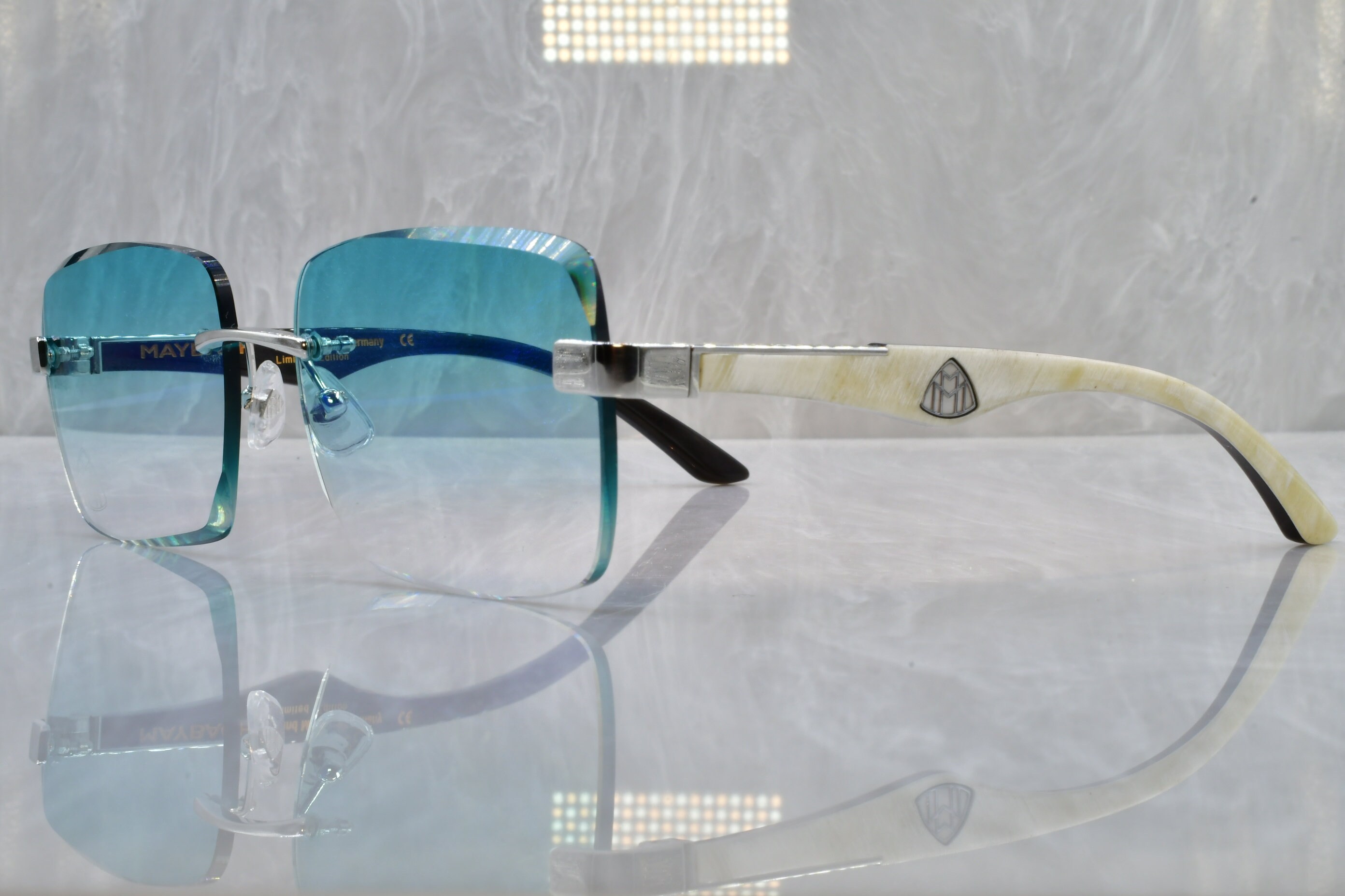 Maybach Sunglasses Tiffany Horn Cartier Decor Rimless Buff New With ...