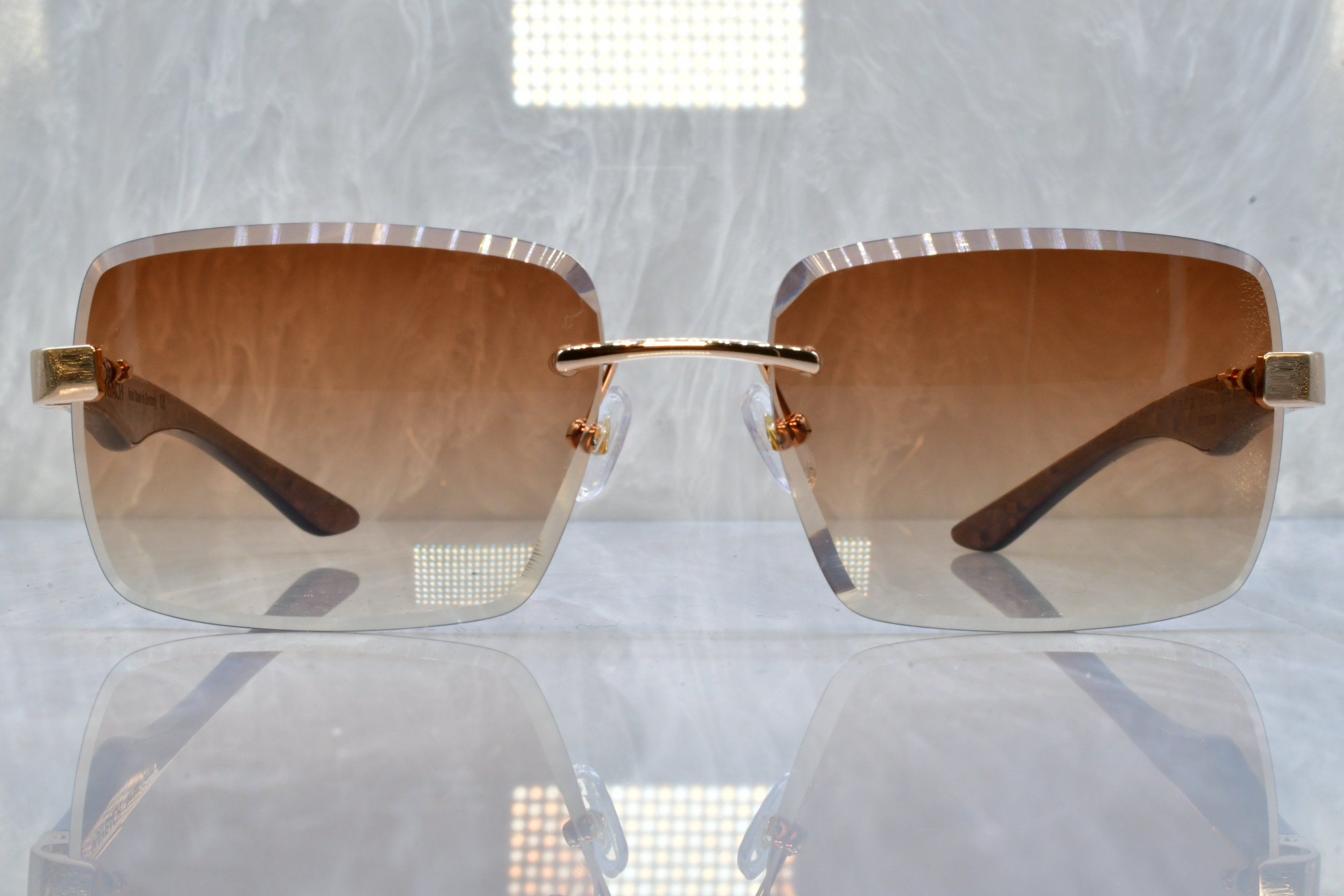 Maybach Sunglasses Blue Steel Horn Cartier Decor Rimless Buff New With ...
