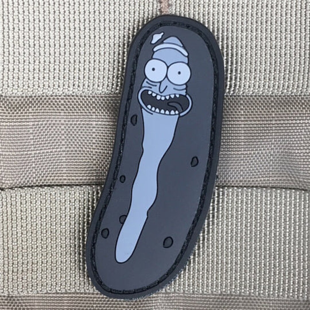 VLMS Mini Pickle Rick PVC Morale Patch - Etsy