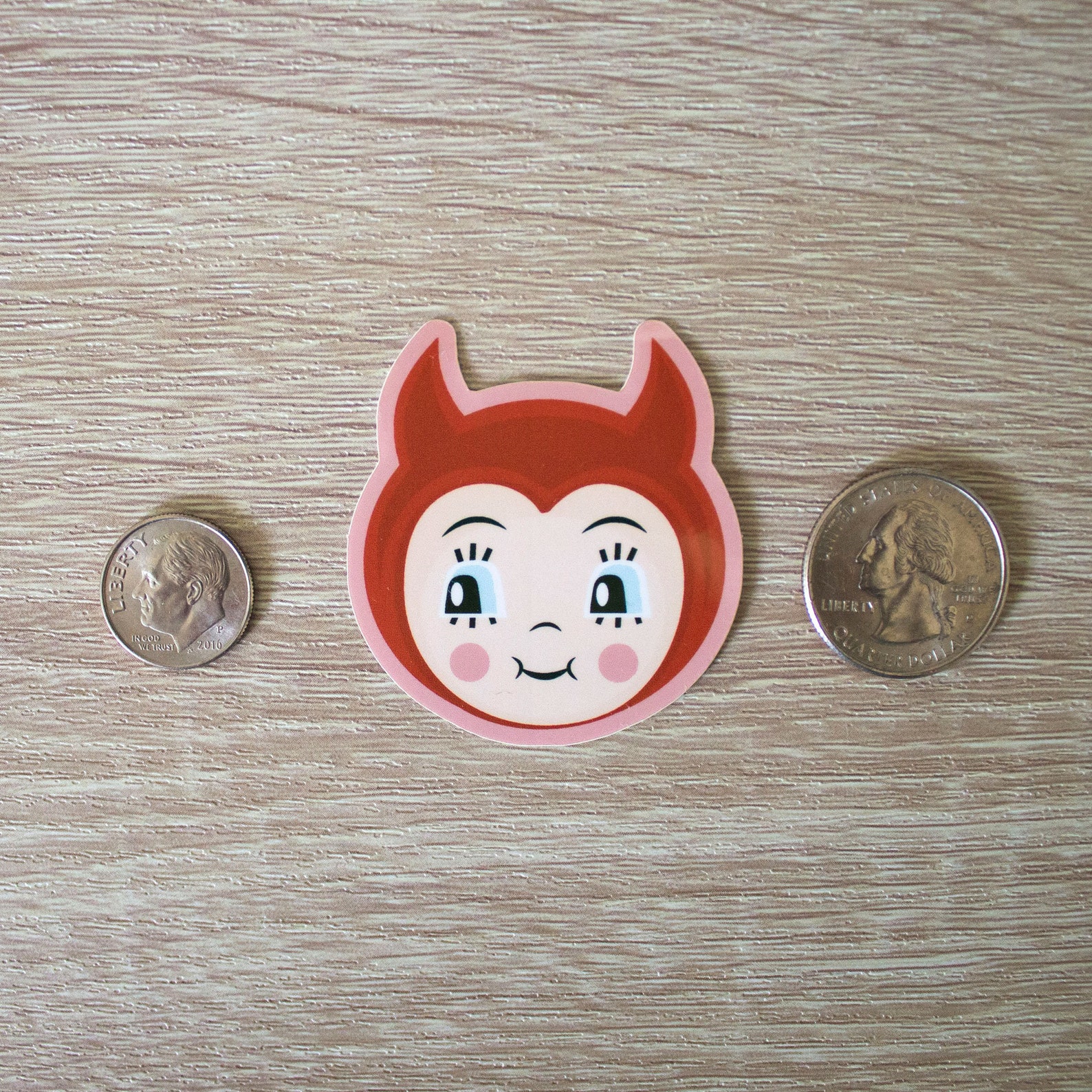 Devil Kewpie 2 Vinyl Sticker - Etsy