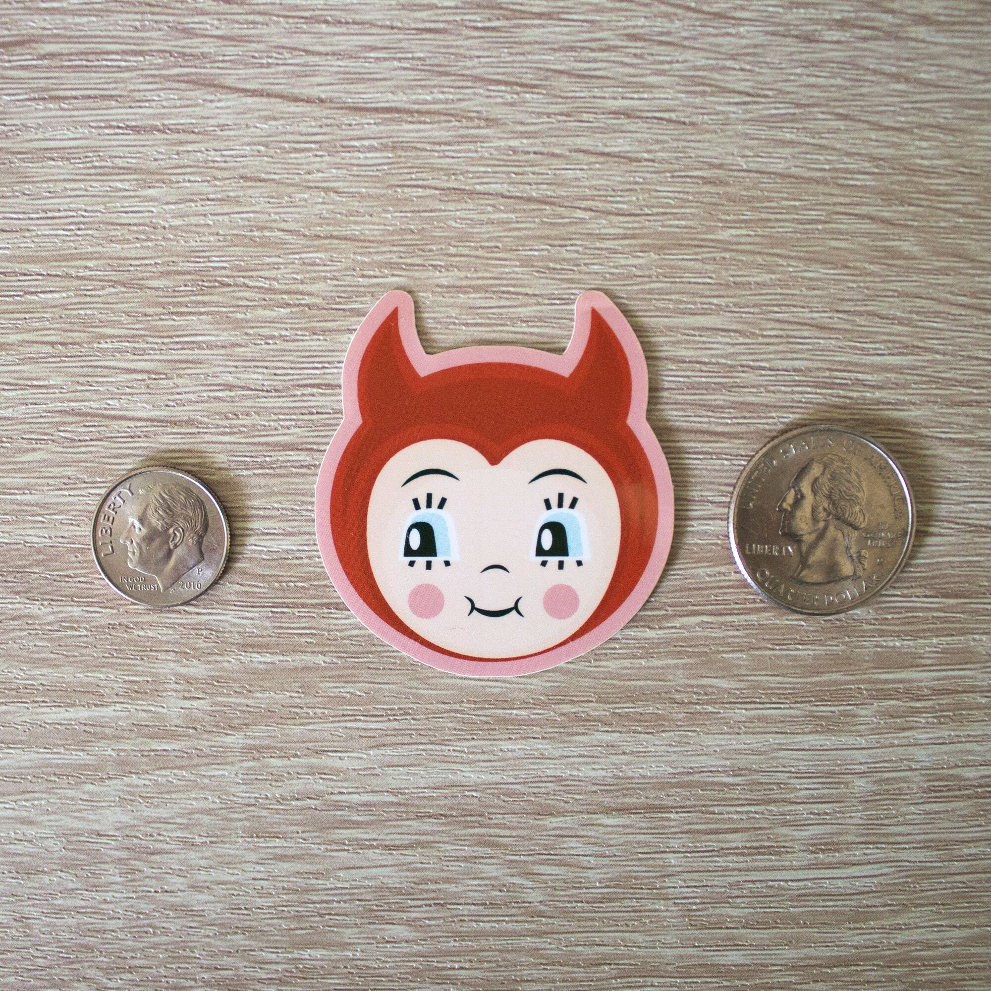 Devil Kewpie 2 Vinyl Sticker - Etsy