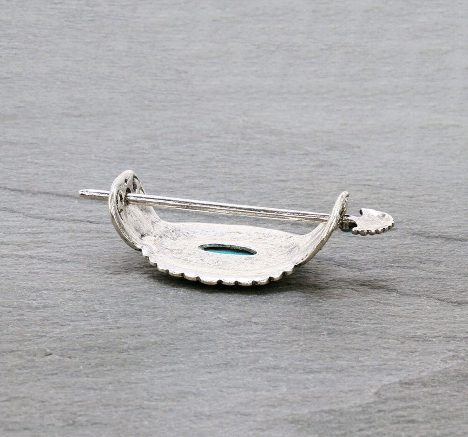 Beautiful Western Concho Stone Barrette/turquoise Hair - Etsy