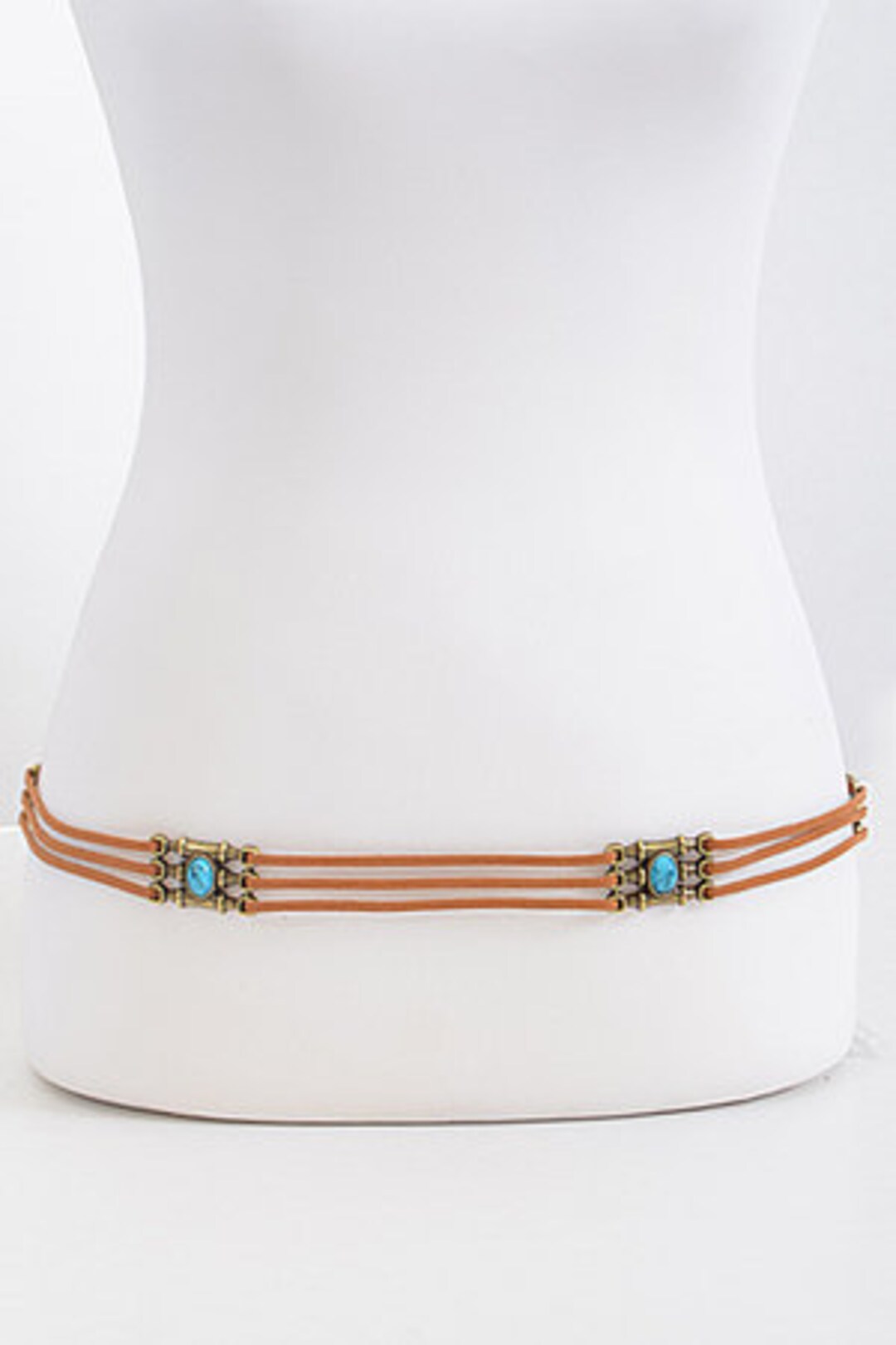 Beautiful Leather and Antique Stone Lined Belt/western Accessories ...