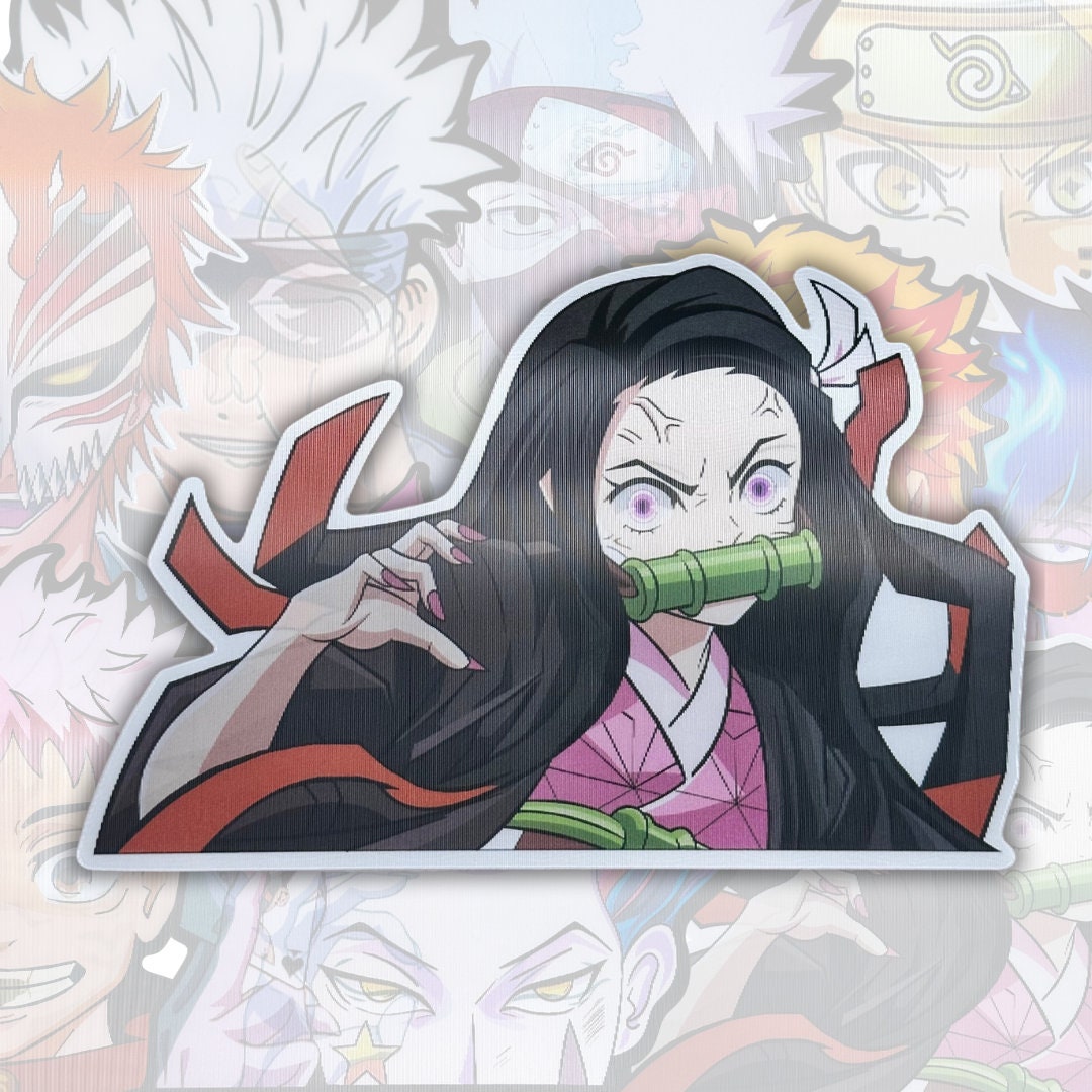 Anime 3D Motion HQ Waterproof Decal | Anime Peeker Decal | Anime Car ...