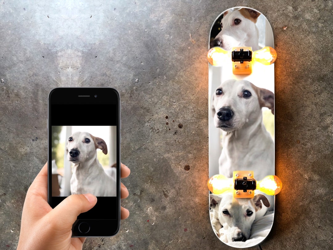 Skateboard Lamp Custom One of A Kind Photo Skate Lamp. - Etsy