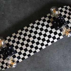 Skateboard Lamp Checkerboard - Etsy