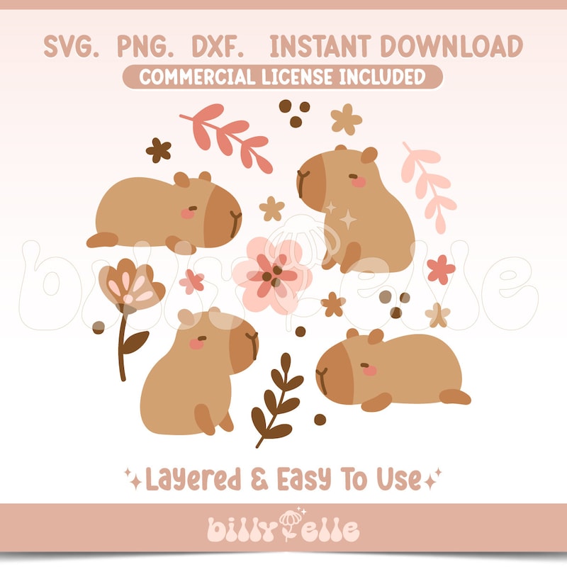 Capybara Sticker Png - Etsy
