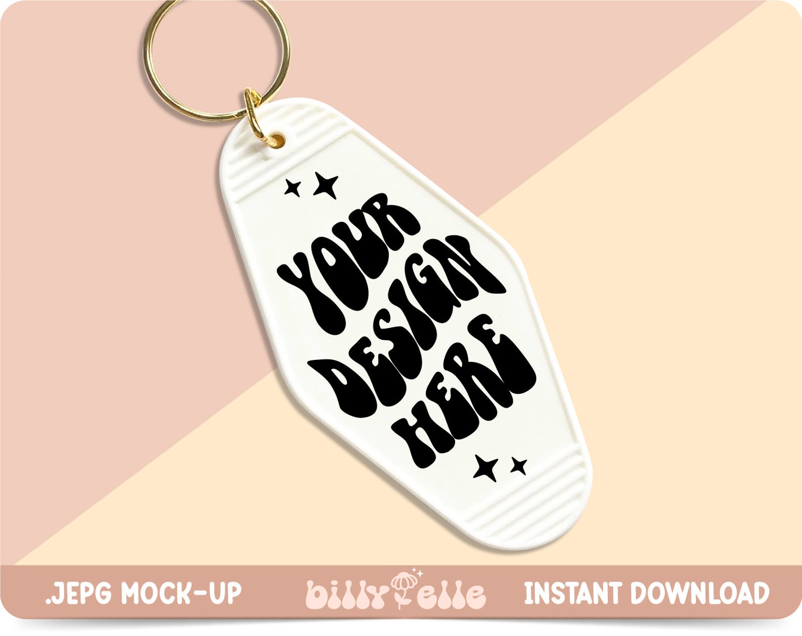 Motel Keychain Mockup - Digital Download Blank Keychain Mockup ...