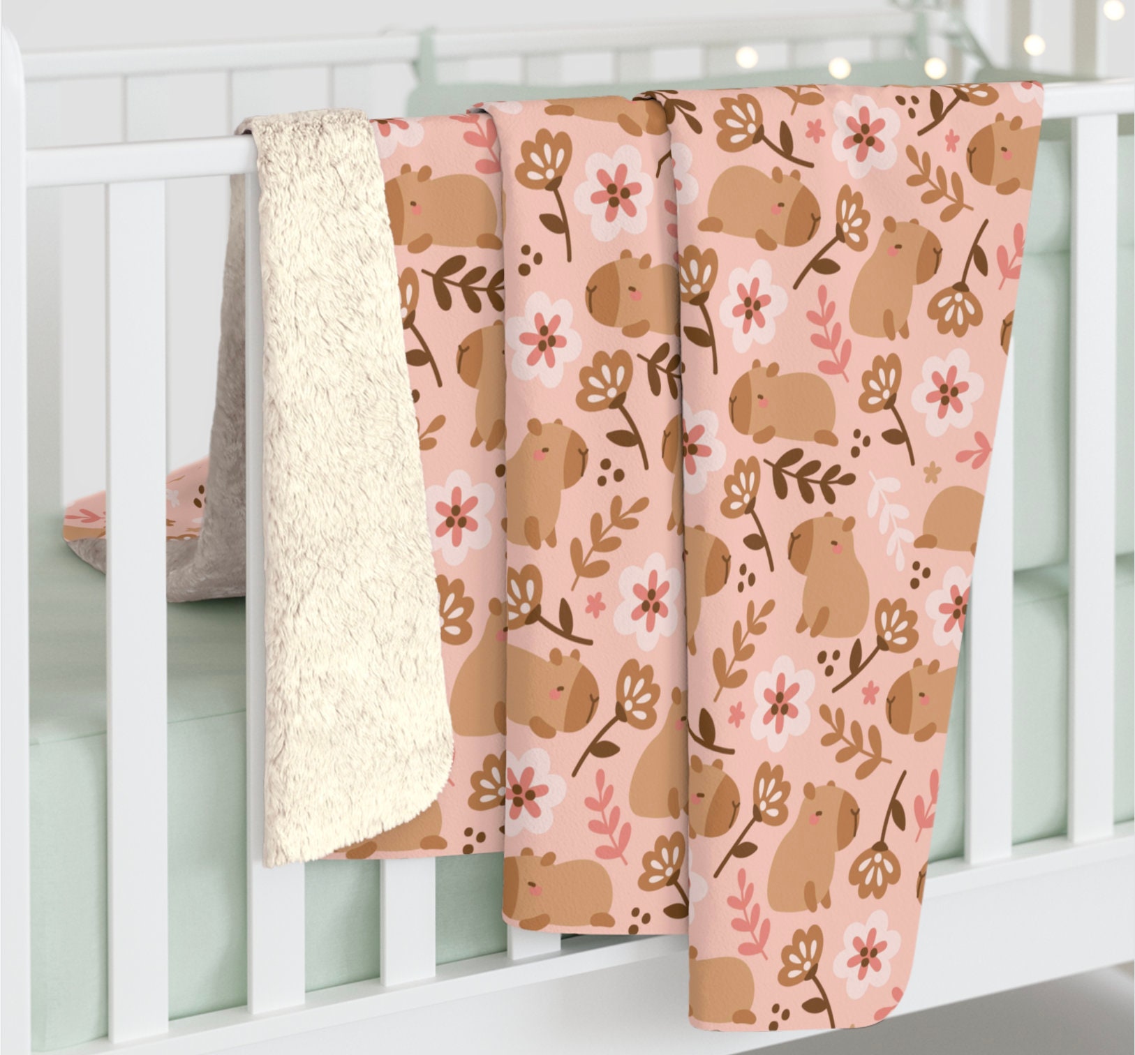 Cute Floral Capybara Seamless Pattern Bundle - Capybara Pattern - High ...