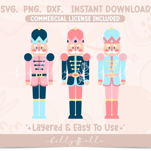 Christmas Nutcrackers SVG Holidays Design Christmas Toys - Etsy