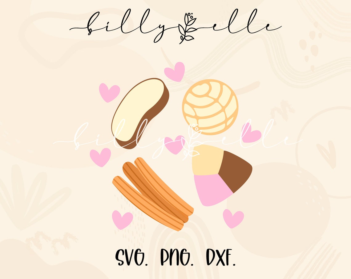 Mexican Pan Dulce Vector Mega Bundle - Bakery Abstract Digital Download ...