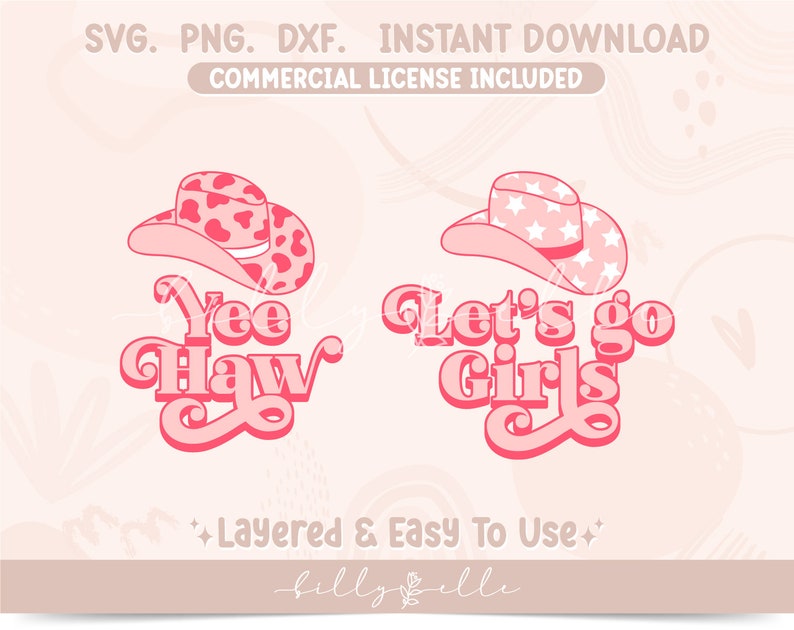 Cowgirl Hat SVG - Texas Sticker - Western Groovy Stickers File for ...