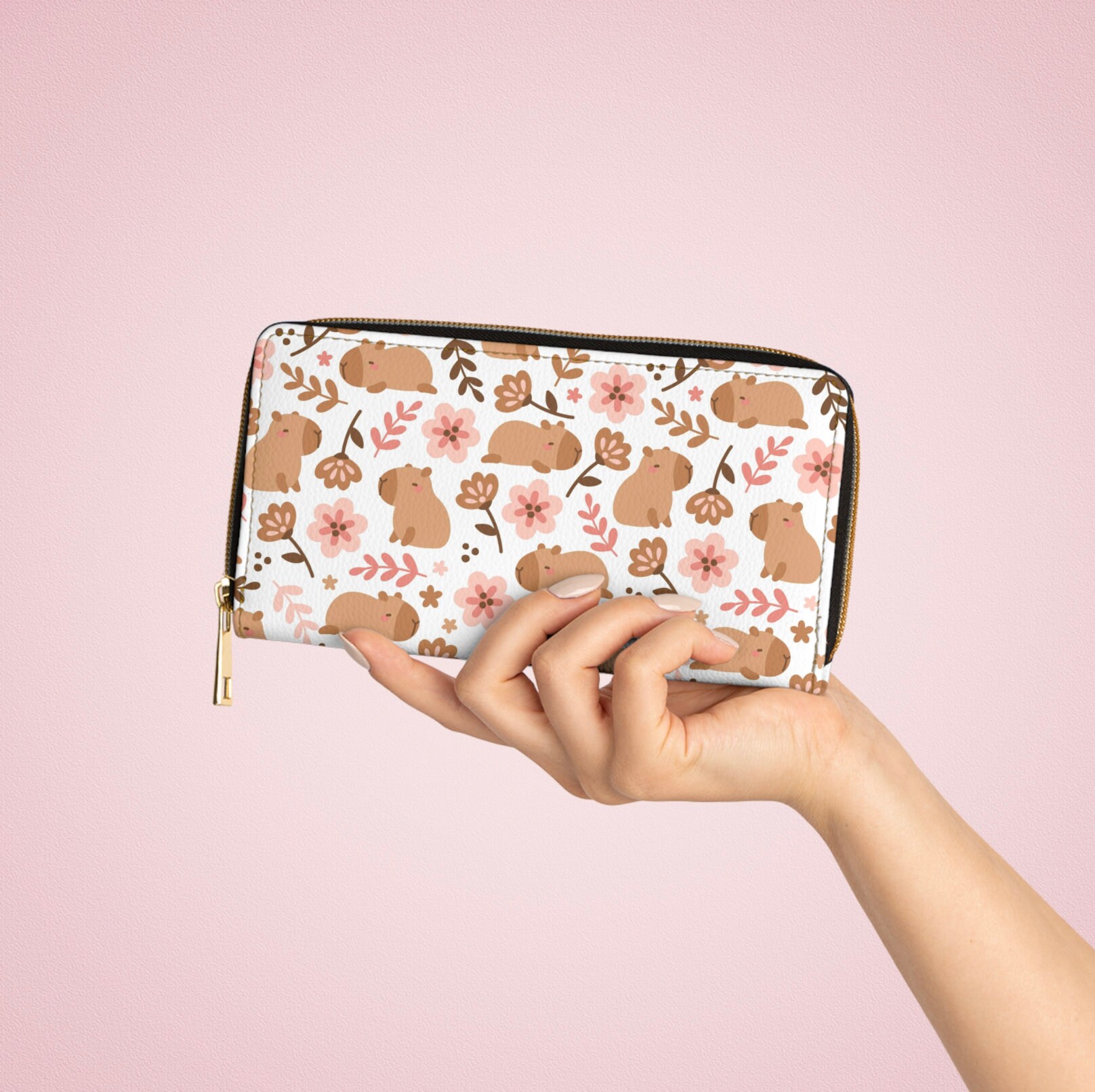 Cute Floral Capybara Seamless Pattern Bundle - Capybara Pattern - High ...