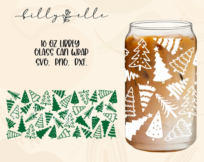 GLEEFUL GHOSTS Ghosts, Halloween Svg Libbey 16oz Can Shaped Glass Svg ...