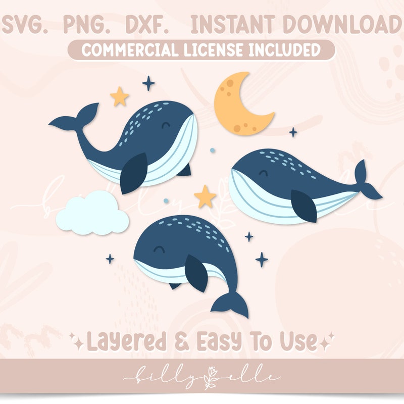 Whale Stars Art - Etsy