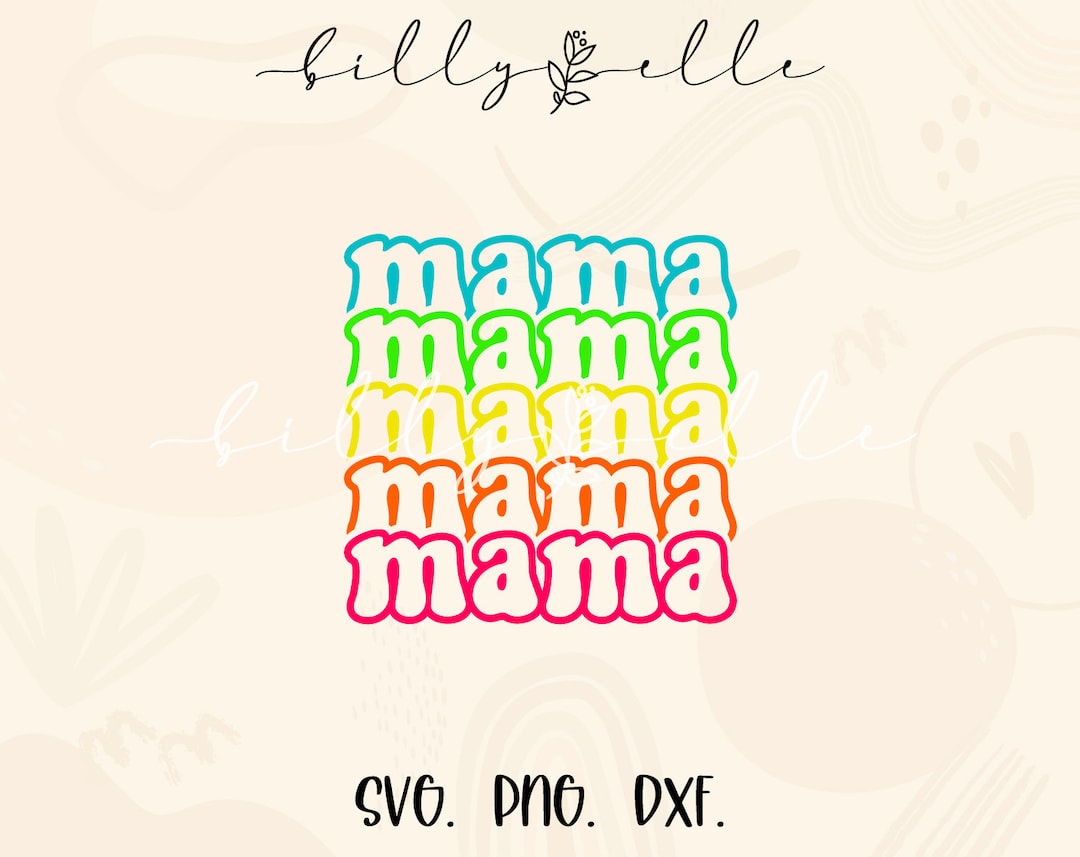 Mama SVG - Groovy Sticker - Svg File for Cricut - Mothers Day Bundle ...