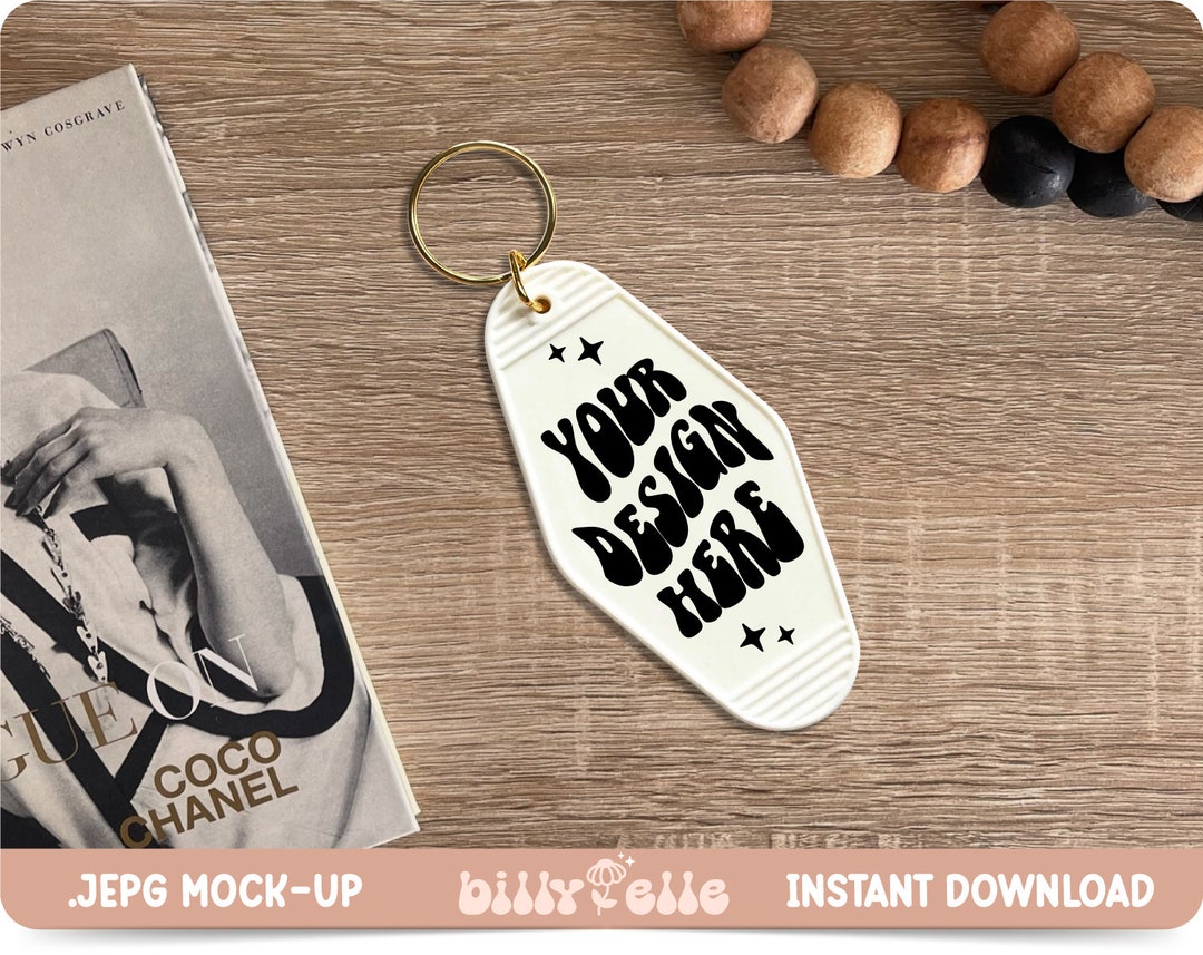 Motel Keychain Mockup - Digital Download Blank Keychain Mockup ...