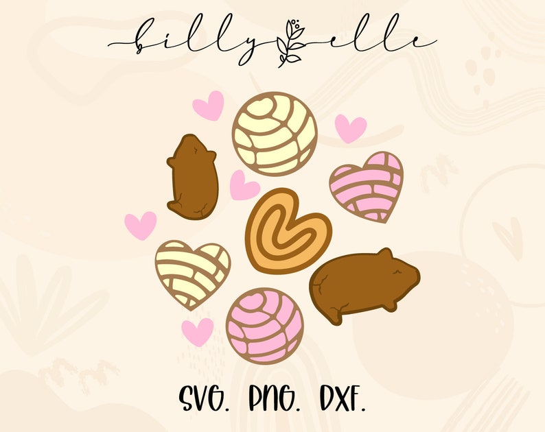 Mexican Pan Dulce Vector Mega Bundle - Bakery Abstract Digital Download ...