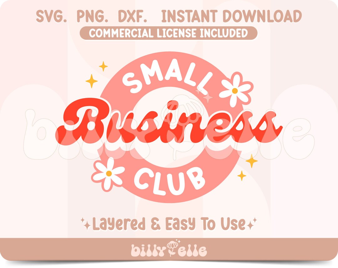 Small Business Club - Entrepreneur SVG - Retro Business Owner Sticker ...