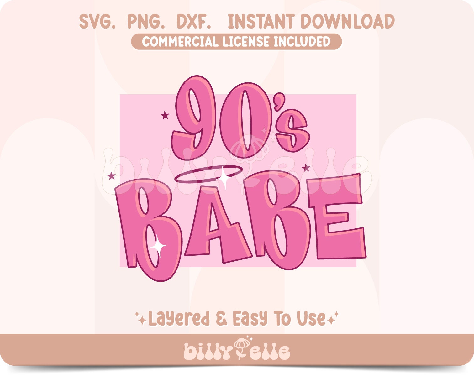 90's Babe - Angel Diva Doll Inspired SVG Y2K - Retro Vintage Sticker ...