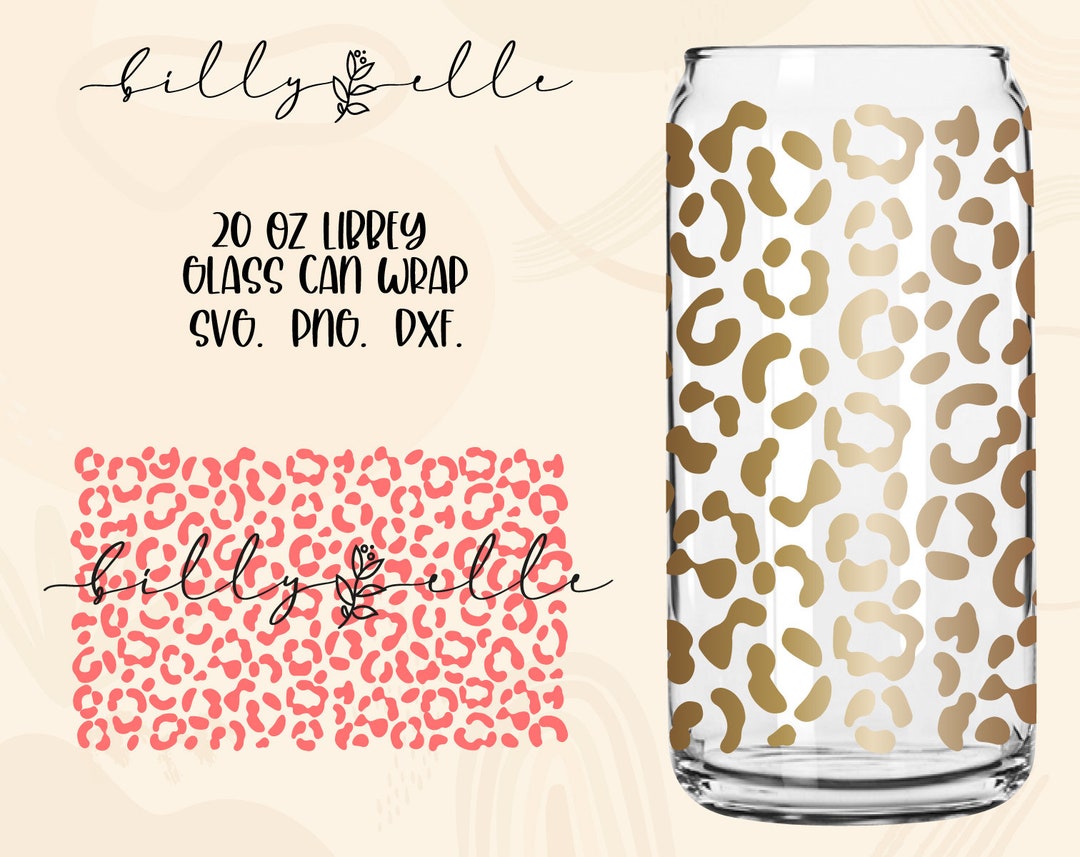 Animal Print 20oz Libbey Glass Can Wrap - Cheetah - Digital Download ...
