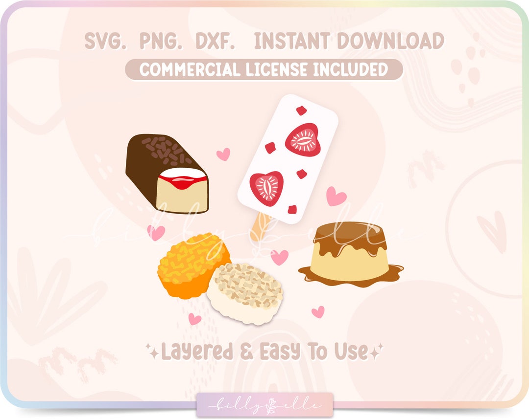 Mexican Dessert Vector Bundle - Paleta Abstract Digital Download SVG ...