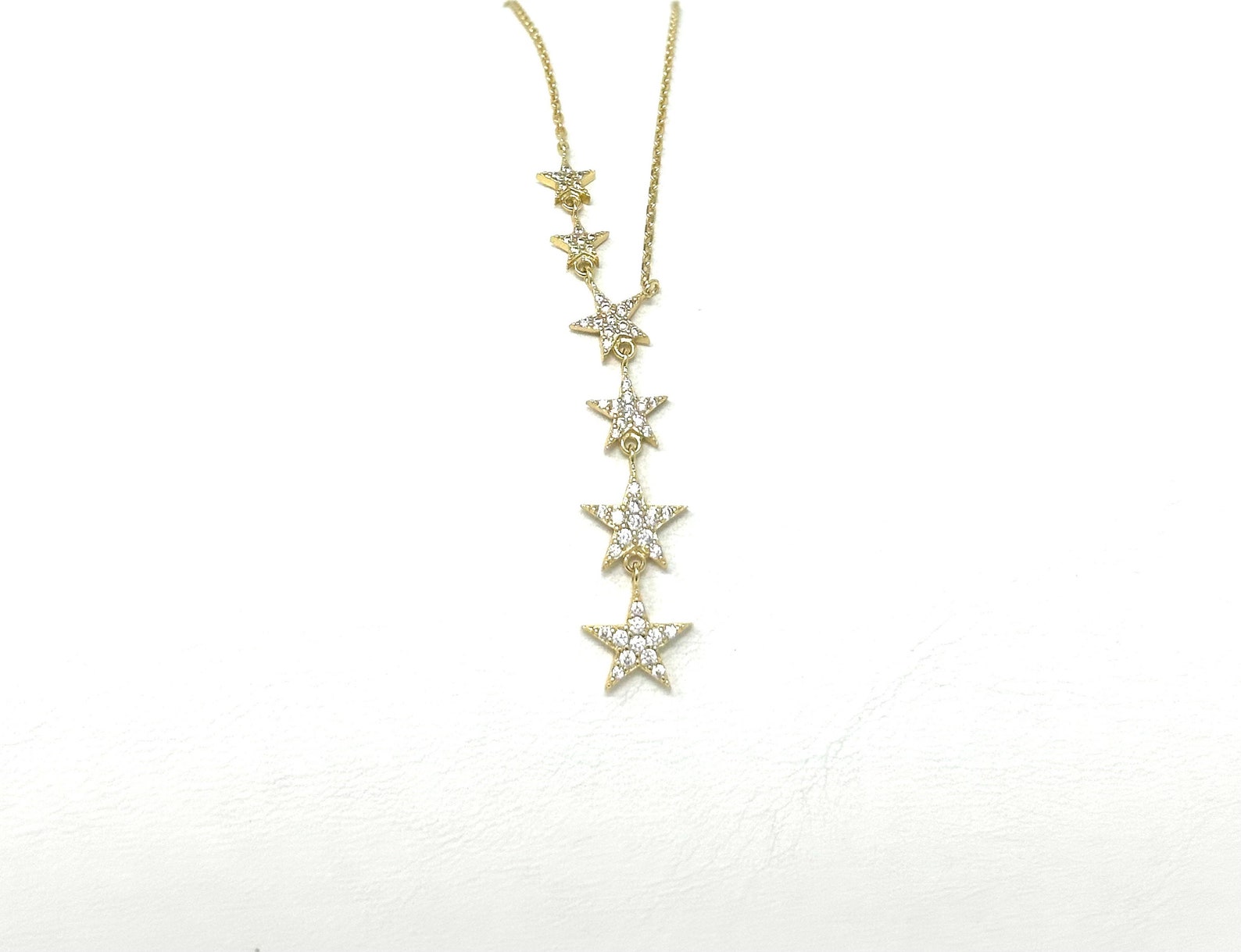 Star Drop Necklace - Etsy