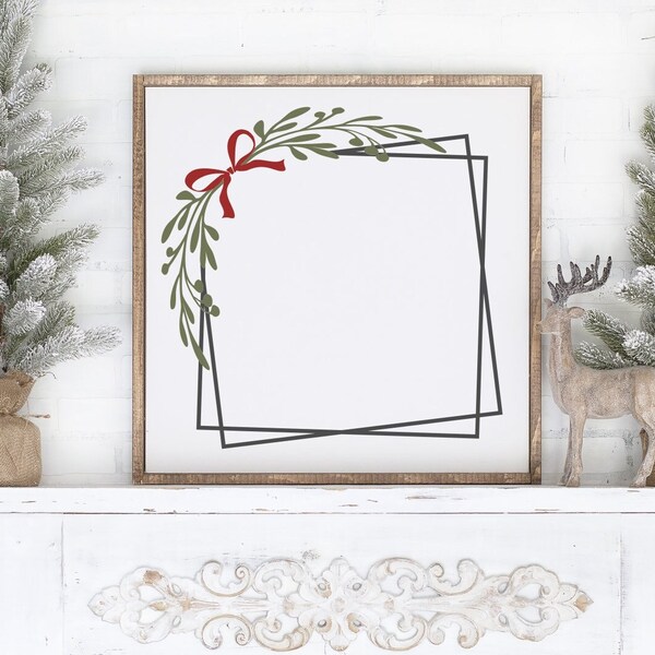 Christmas Frame Svg - Etsy
