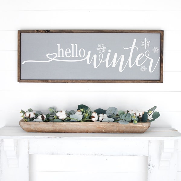 Hello Winter Sign - Etsy