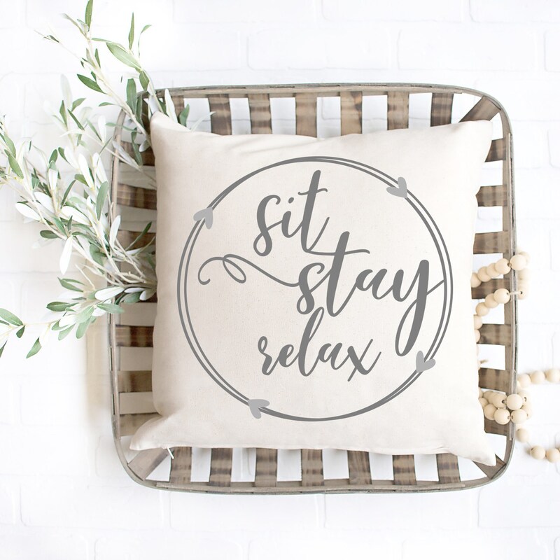 Sit Stay Pillows - Etsy