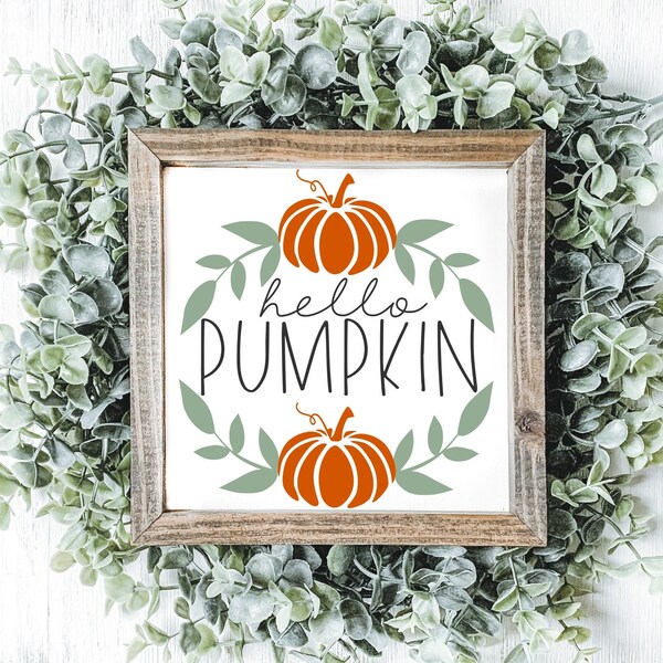 Hello Pumpkin Sign - Etsy