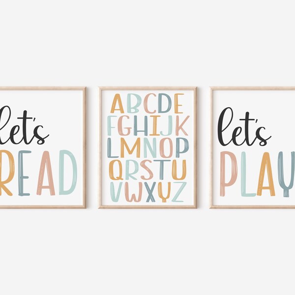 Lets Read Sign - Etsy